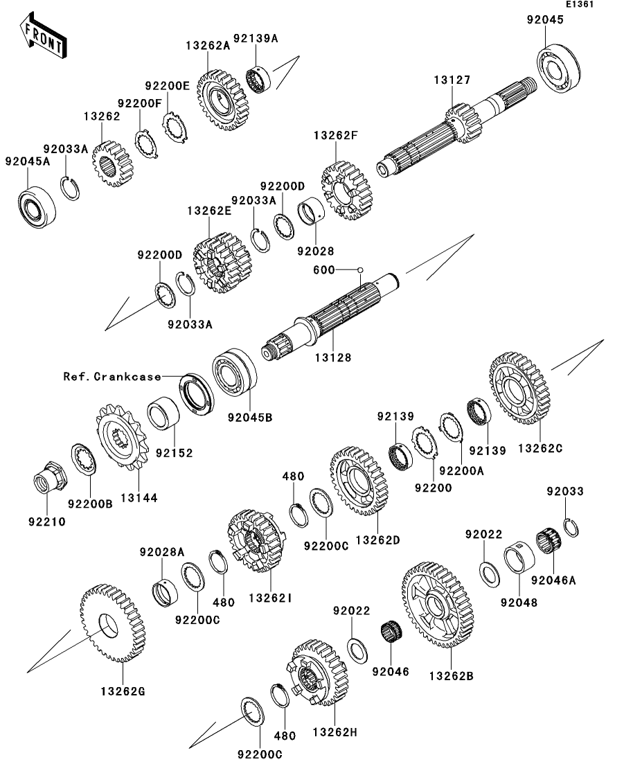 カワサキパーツ/ウエア＆グッズオンラインショップパーツイラスト一覧