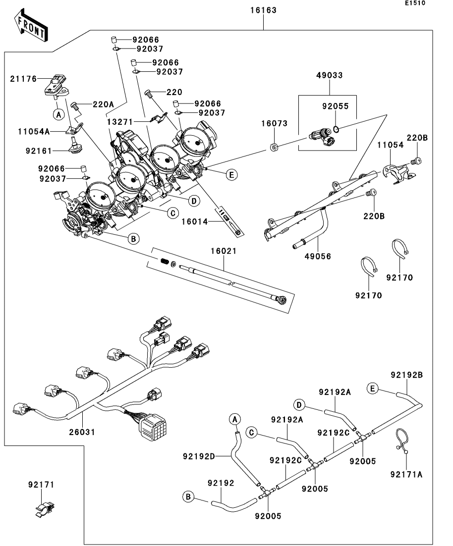 カワサキパーツ/ウエア＆グッズオンラインショップパーツイラスト一覧