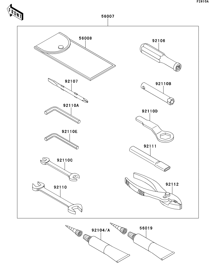 カワサキパーツ/ウエア＆グッズオンラインショップパーツイラスト一覧