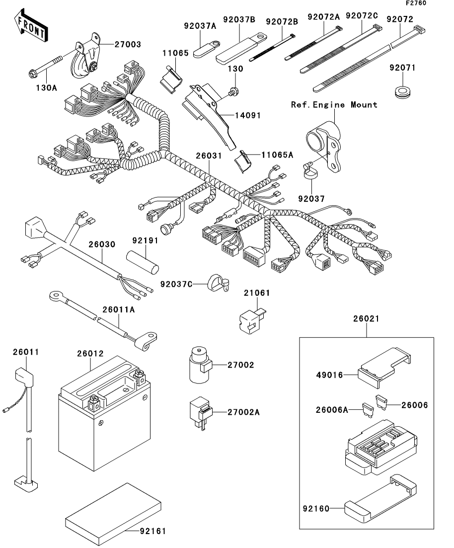 カワサキパーツ/ウエア＆グッズオンラインショップパーツ選択