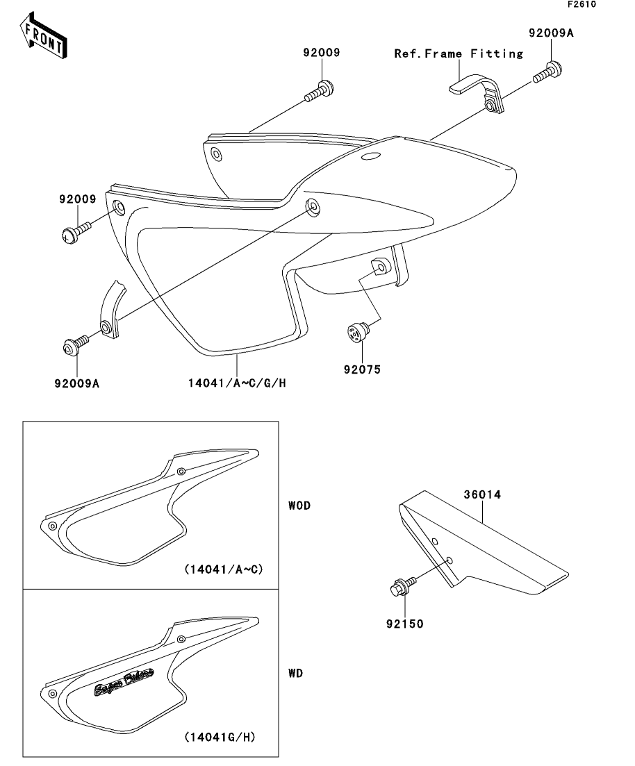 カワサキパーツ/ウエア＆グッズオンラインショップパーツ選択